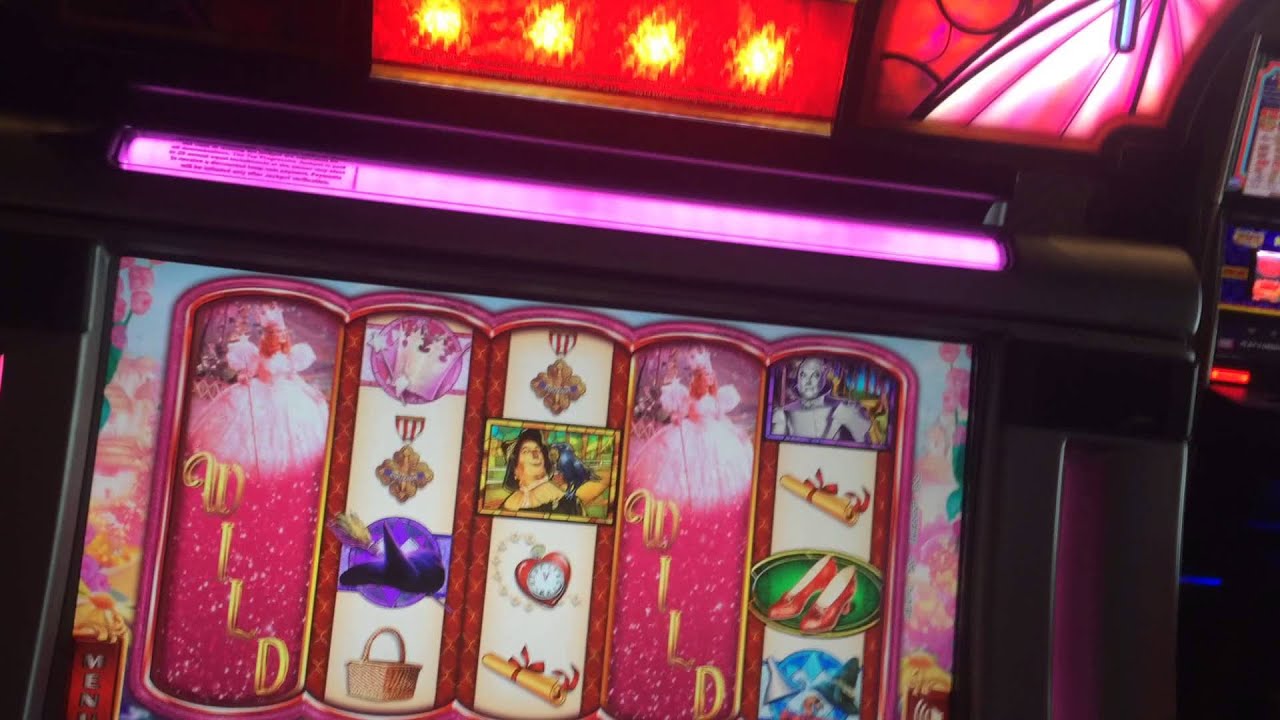 Wizard of Oz Ruby Slippers 2 Slot Machine Bonus - Glinda Bubbles - YouTube