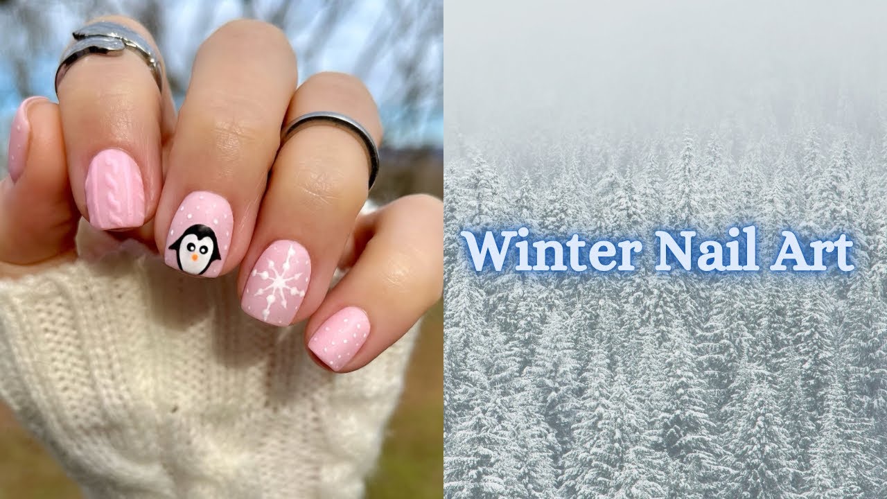 Winter Nail Art || Sweater Nails - YouTube