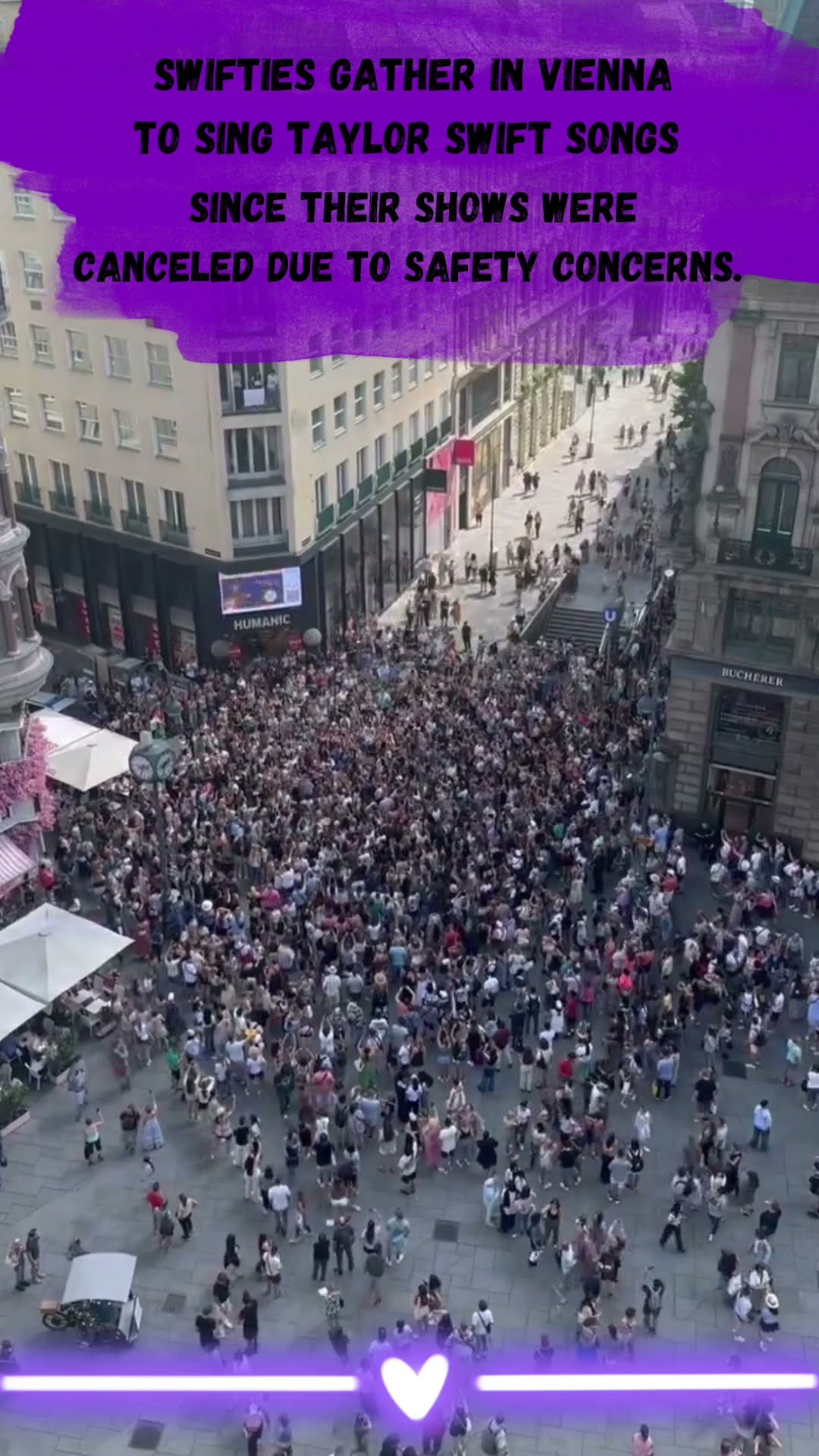 Vienna. #Swifties gather to sing #taylorswift songs after their shows ...