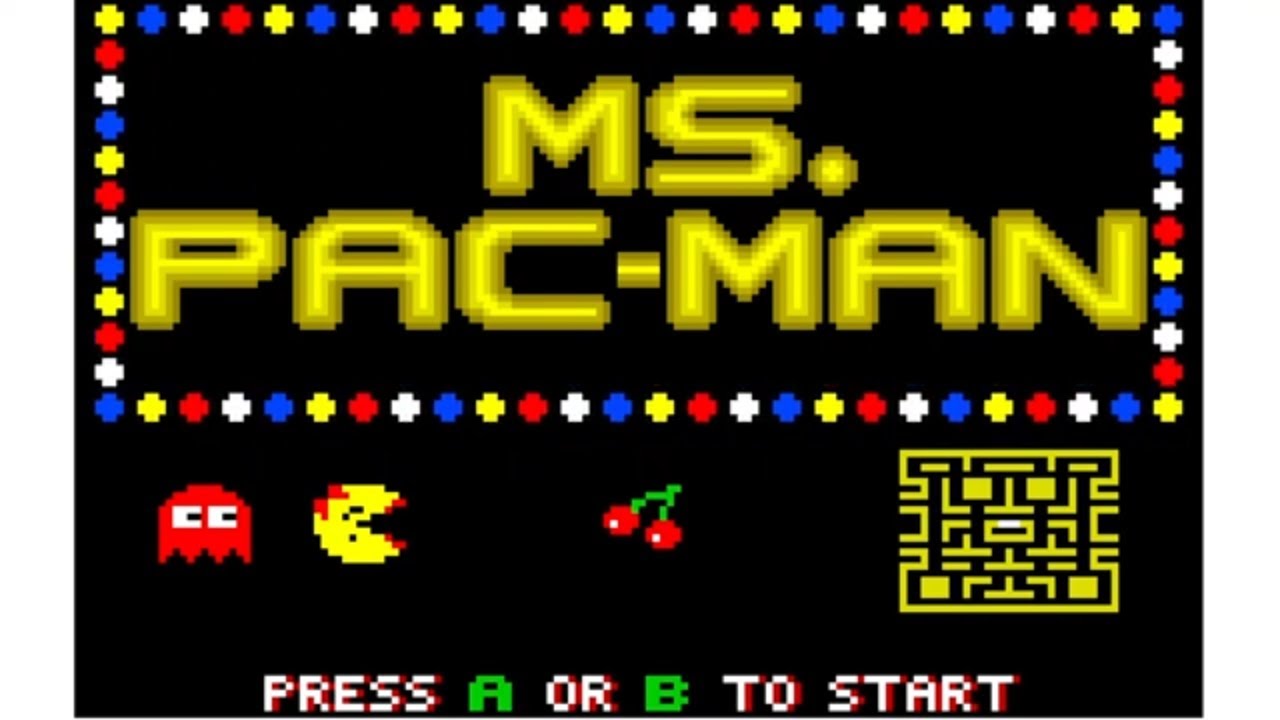 Ms. Pac-Man - Atari Lynx - Intro & Title Screen - YouTube