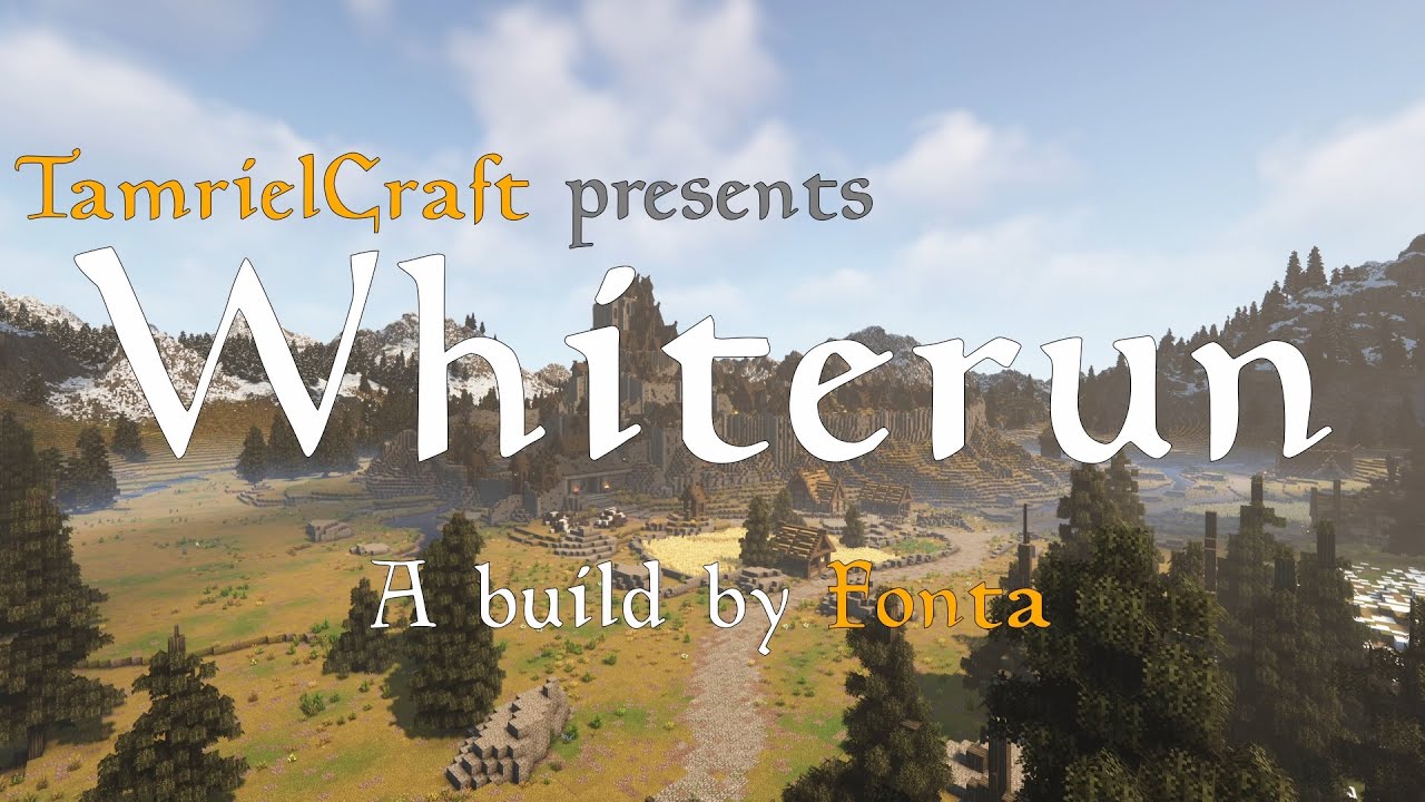 Whiterun in Minecraft - Tamrielcraft build showcase - YouTube