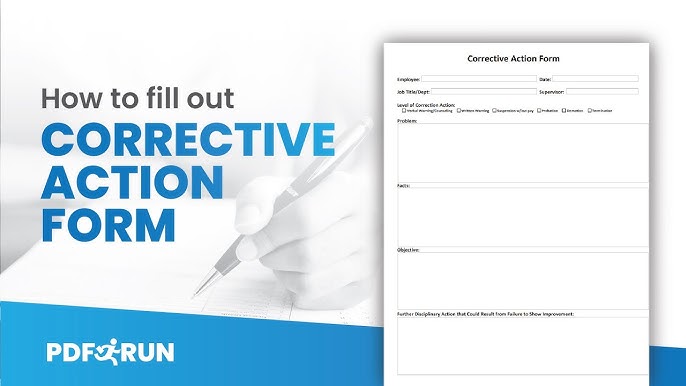 Corrective Action Form