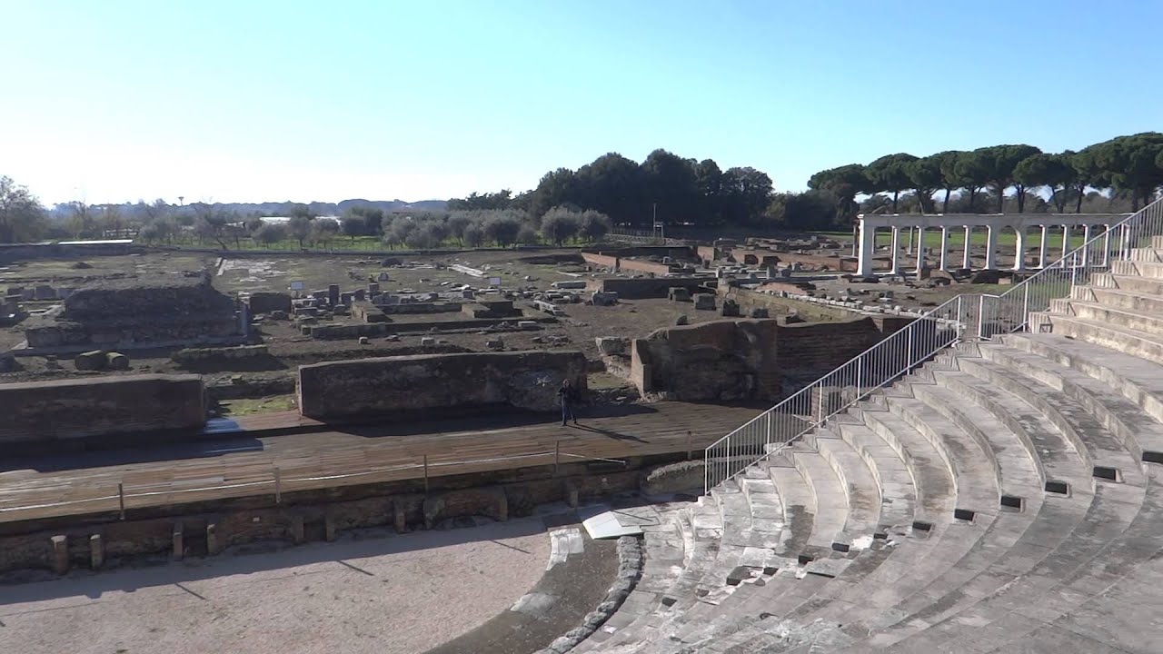 OurTour visit Minturnae Roman ruins at Minturno, Italy - YouTube