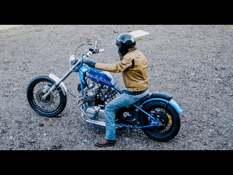 Uncle Bunt(Leicester) chopper project build, Honda CB750 sohc - YouTube