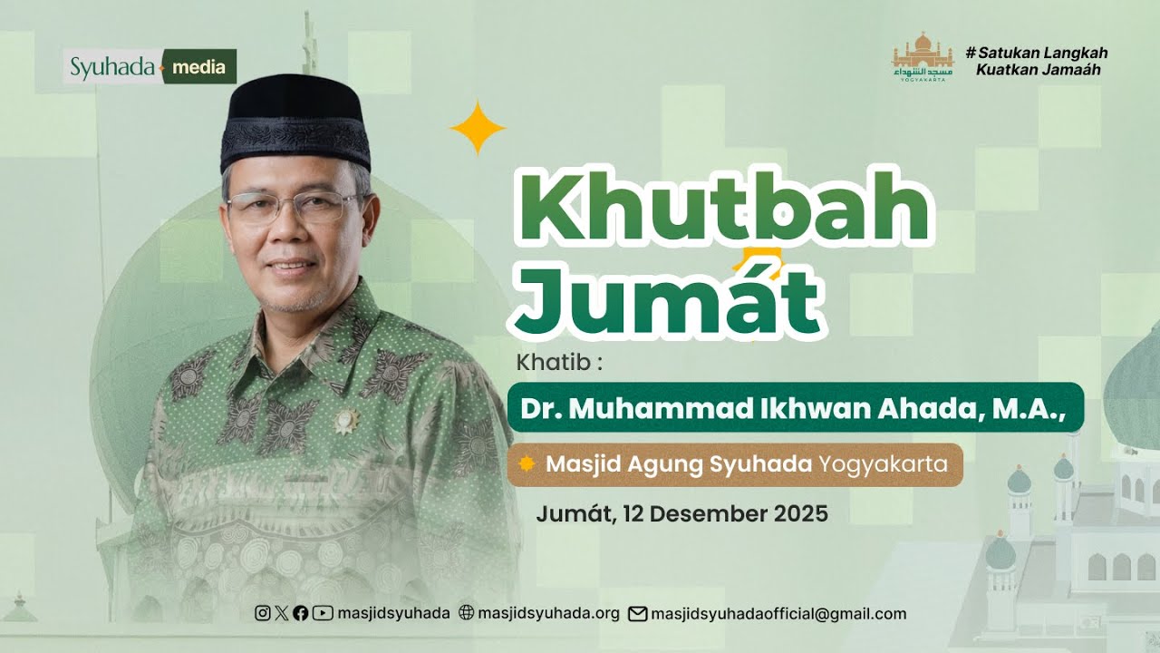 🔴 LIVE | KHUTBAH JUM'AT | Dr. Muhammad Ikhwan Ahada, M.A., | Masjid ...