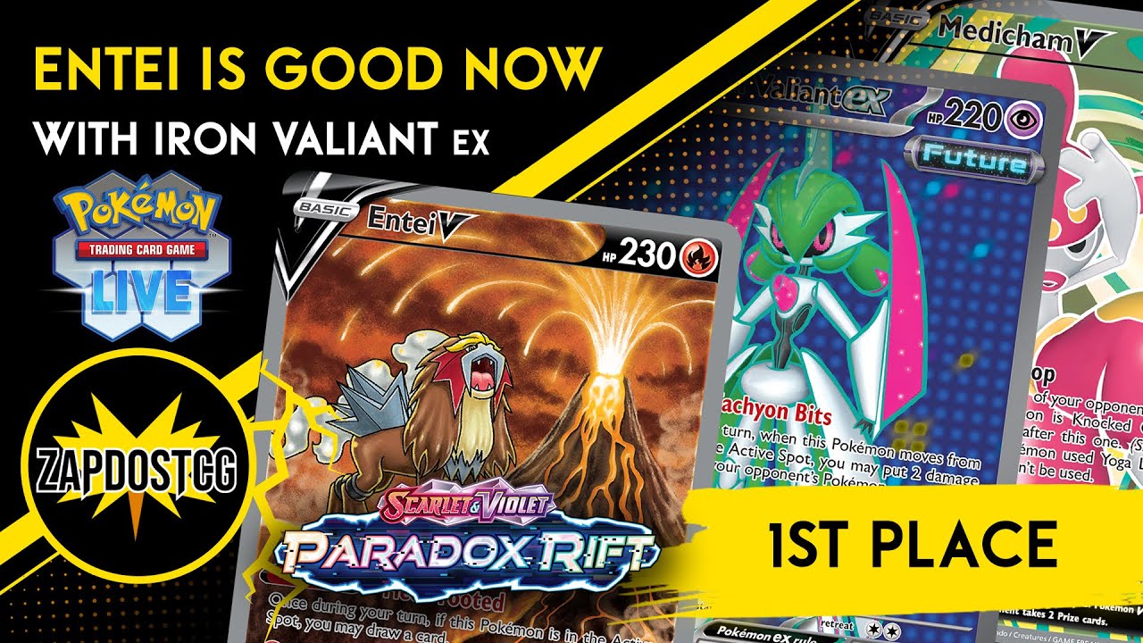 1st Place Entei V Iron Valiant ex Deck Is Great In Paradox Rift Meta ...