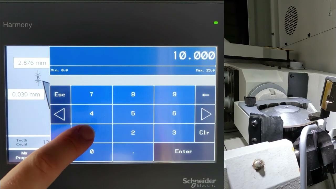 Saw Grinders Face grinding program 4 - Right & left bevel tooth shape ...