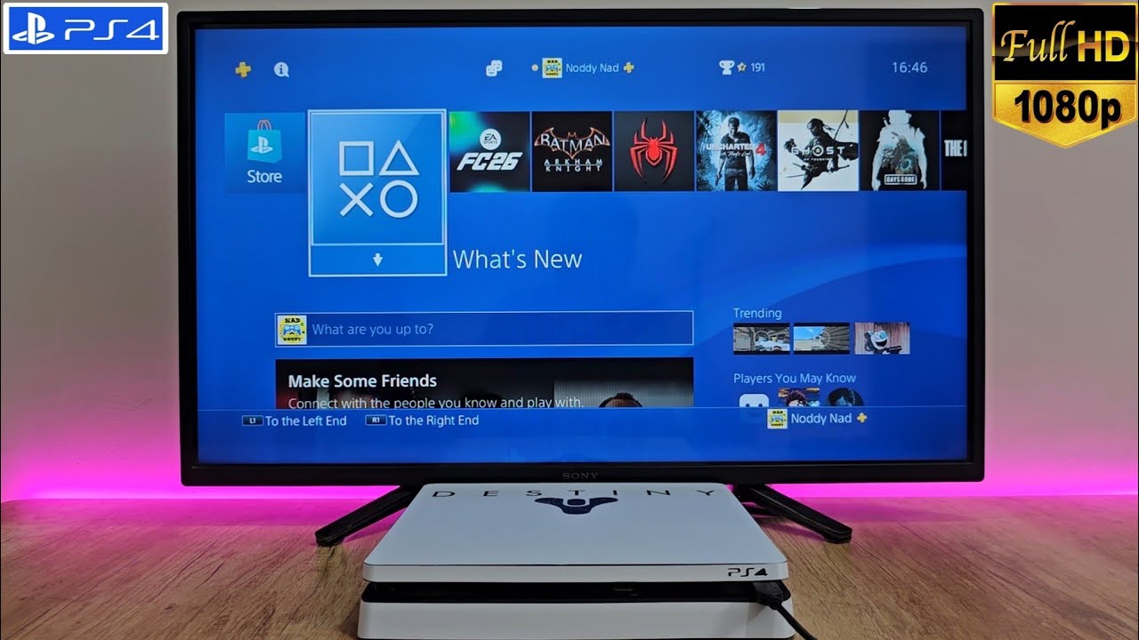 PS4 Slim with 1080P HDR TV in 2025 - YouTube
