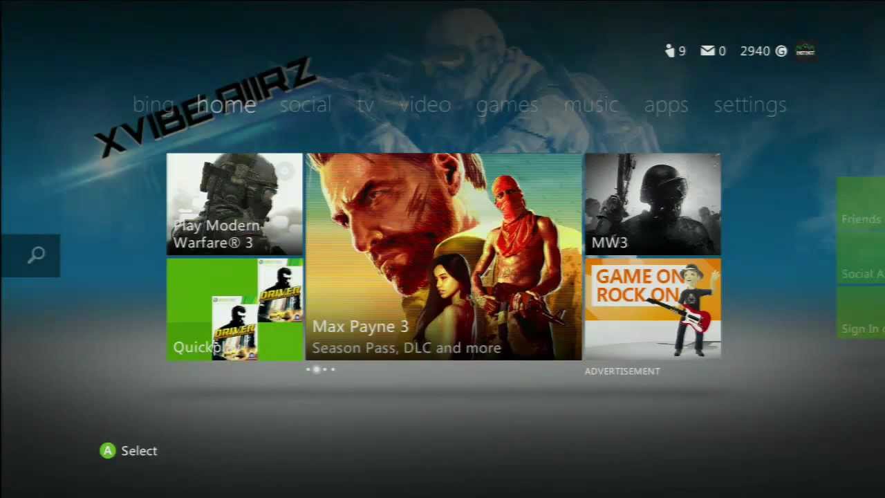 How To Get Custom Themes On Xbox 360 Youtube