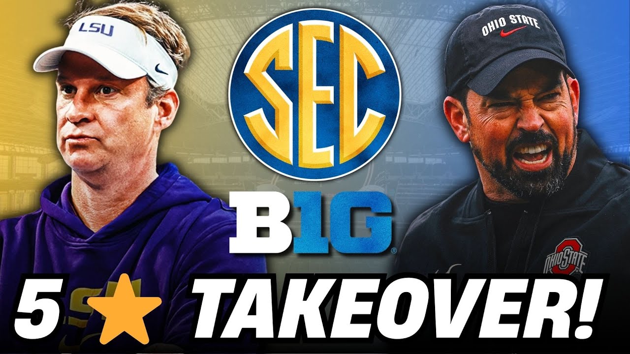 BOOM: The Big Ten DOMINATES the SEC in 5-Star Recruiting Battle! - YouTube