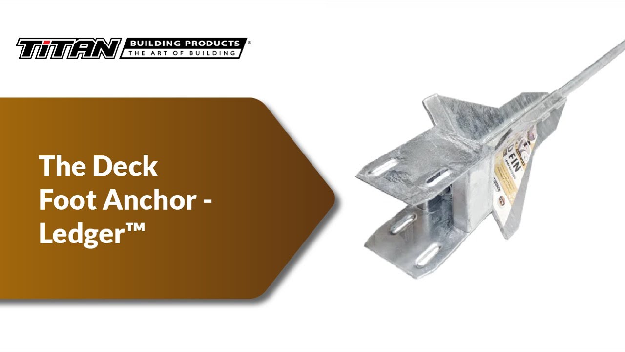 The Frost Footing You've Been Waiting For! - The Deck Foot Anchor ...