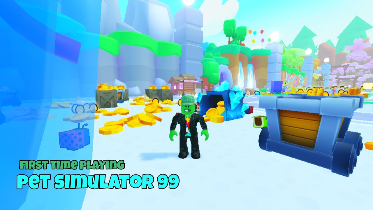 My first time playing Pet Simulator 99 - YouTube