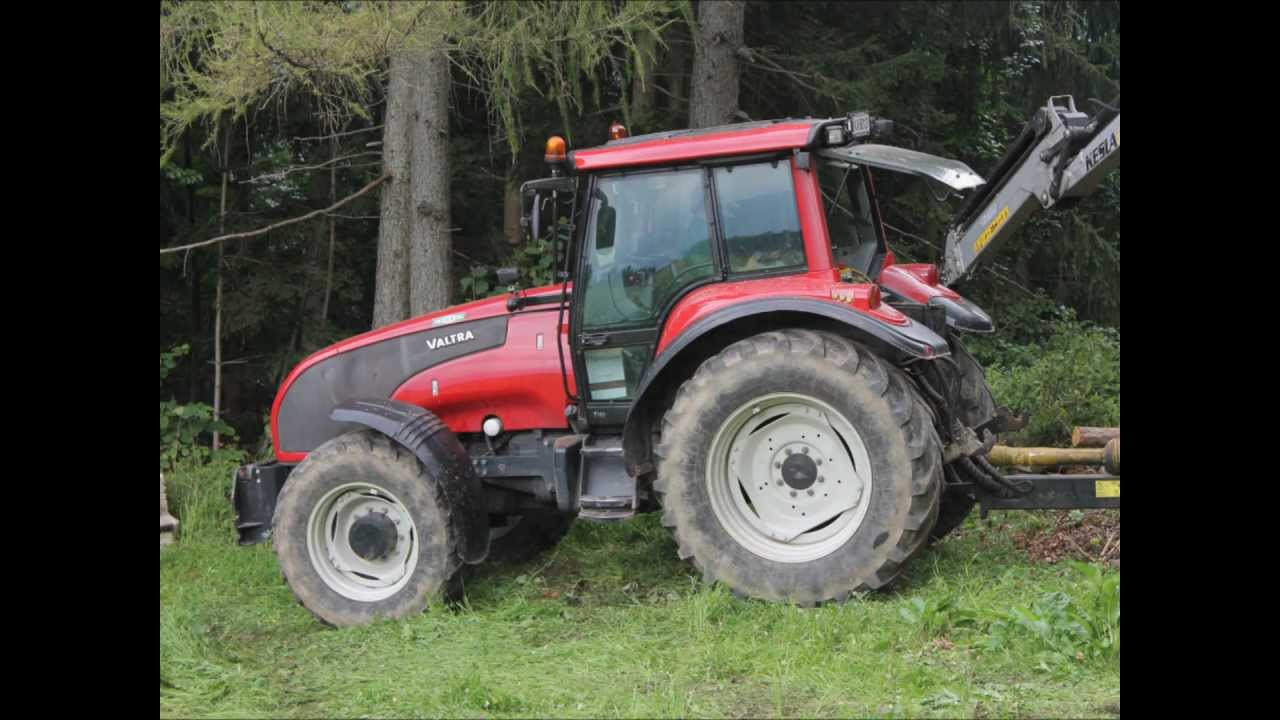 Valtra T180 mit Wood Terminator 8XL und Fendt 311 Vario TMS bei der ...