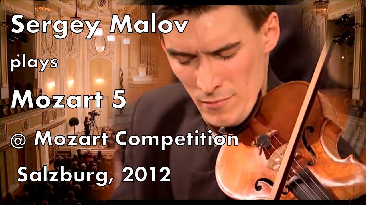 Sergey Malov plays Mozart Violin Concerto 5 KV 219, winning the Mozart Competition in Salzburg ...