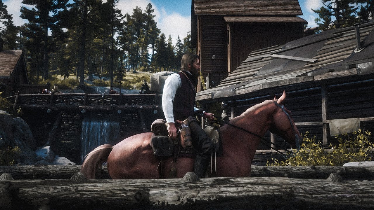 Old town of strawberry | red dead redemption 2 ( cinematic ) 4k - YouTube