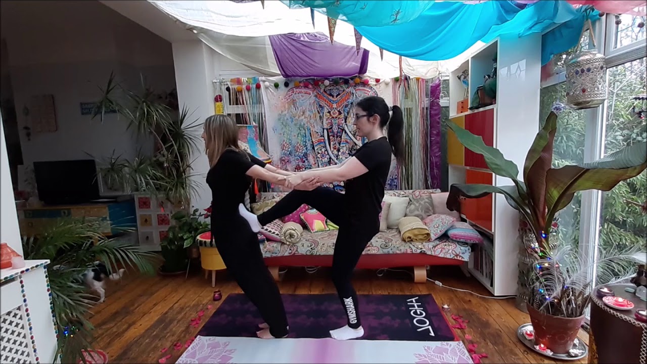 Partner/ Double Stretches - Pilates based - Vital Stretch Routine - YouTube