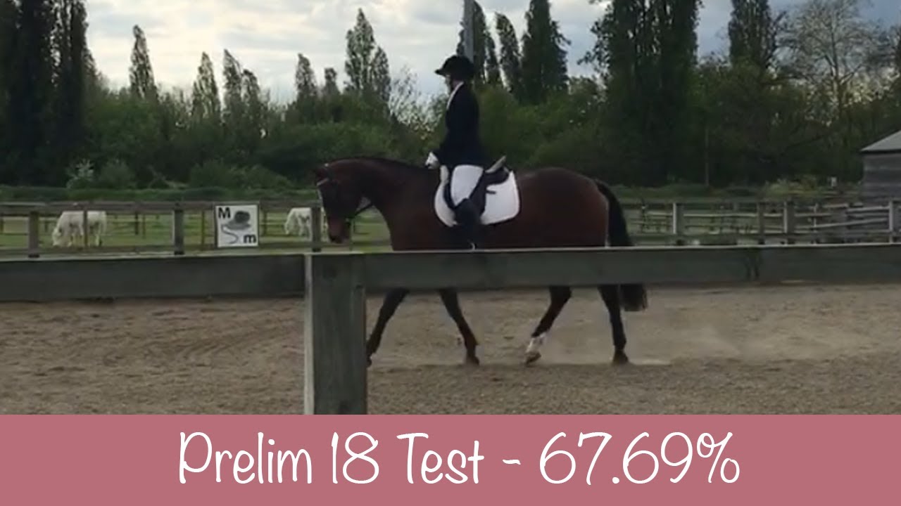 Unaffiliated BD Prelim 18 Dressage Test - 67.69% - YouTube