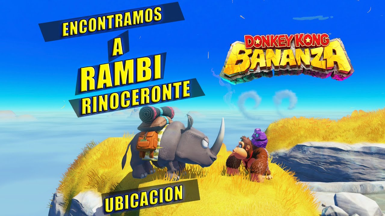 ¡ENCONTRÉ A RAMBI! La ubicación Exacta en Donkey Kong Bananza 🦏🔥 - YouTube