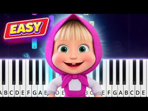 Dance Masha And The Bear (Viral Tiktok) | Easy Piano Tutorial