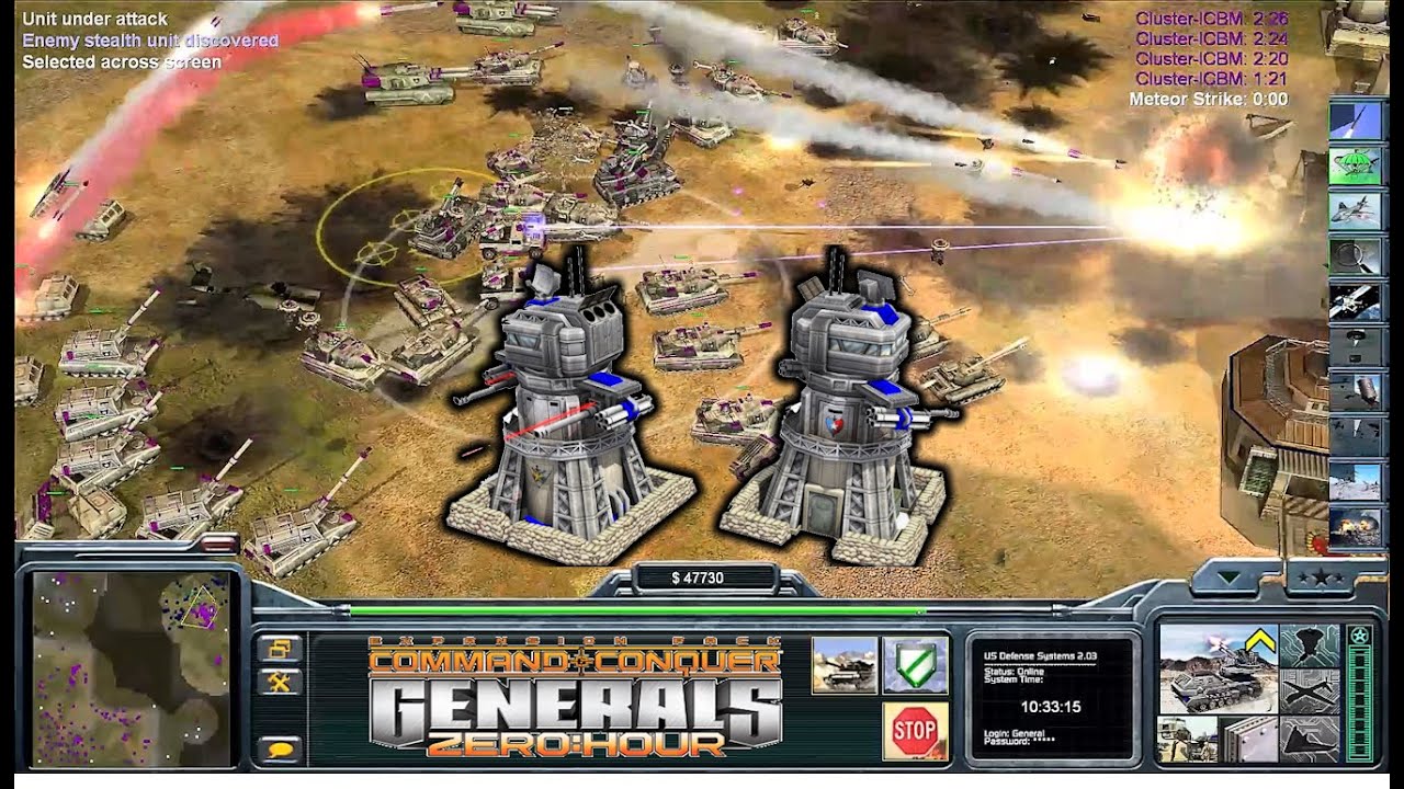 C&C Generals Zero Hour OFS Mod | SOCOM General 1 vs 3 Hard Army - YouTube