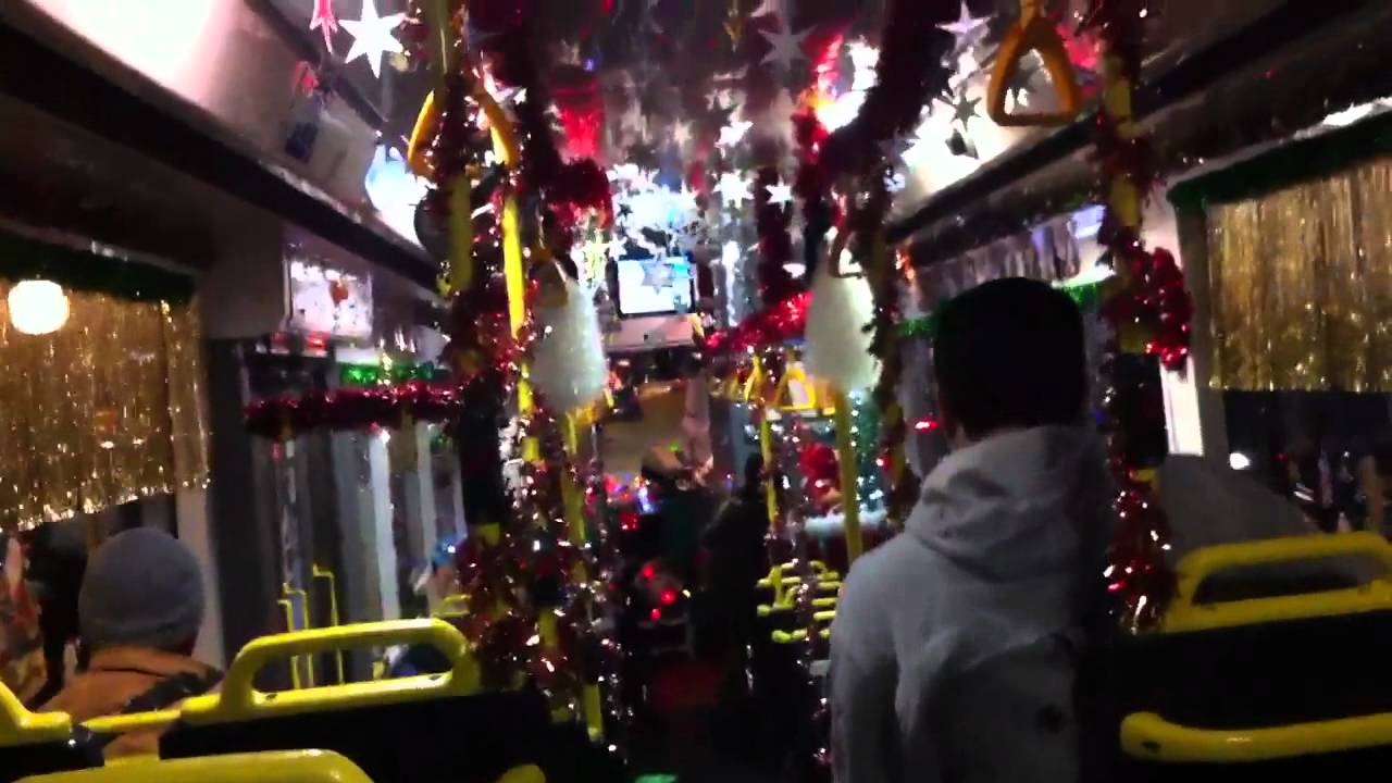 Sydney bus christmas decoration - YouTube