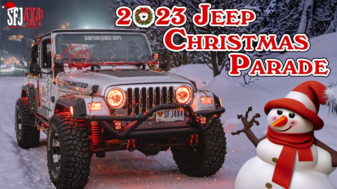 2023 Jeep Christmas Parade (Over 50 Jeeps!!) - YouTube