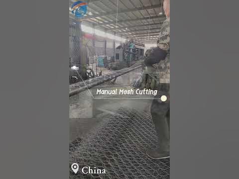 Manual mesh cutting and mechanical mesh cutting - YouTube