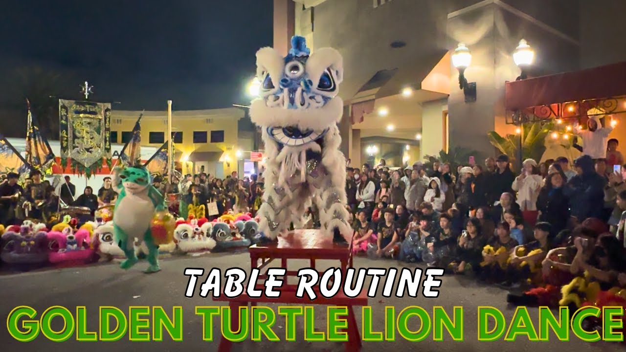 Golden Turtle Lion Dance | Table Routine 2025 - YouTube