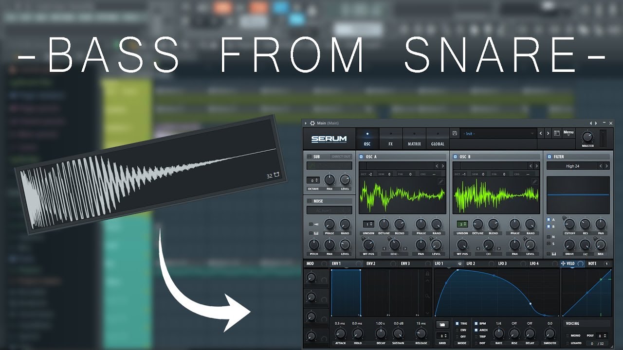 Dubstep Growl From Snare - Serum Tutorial - YouTube