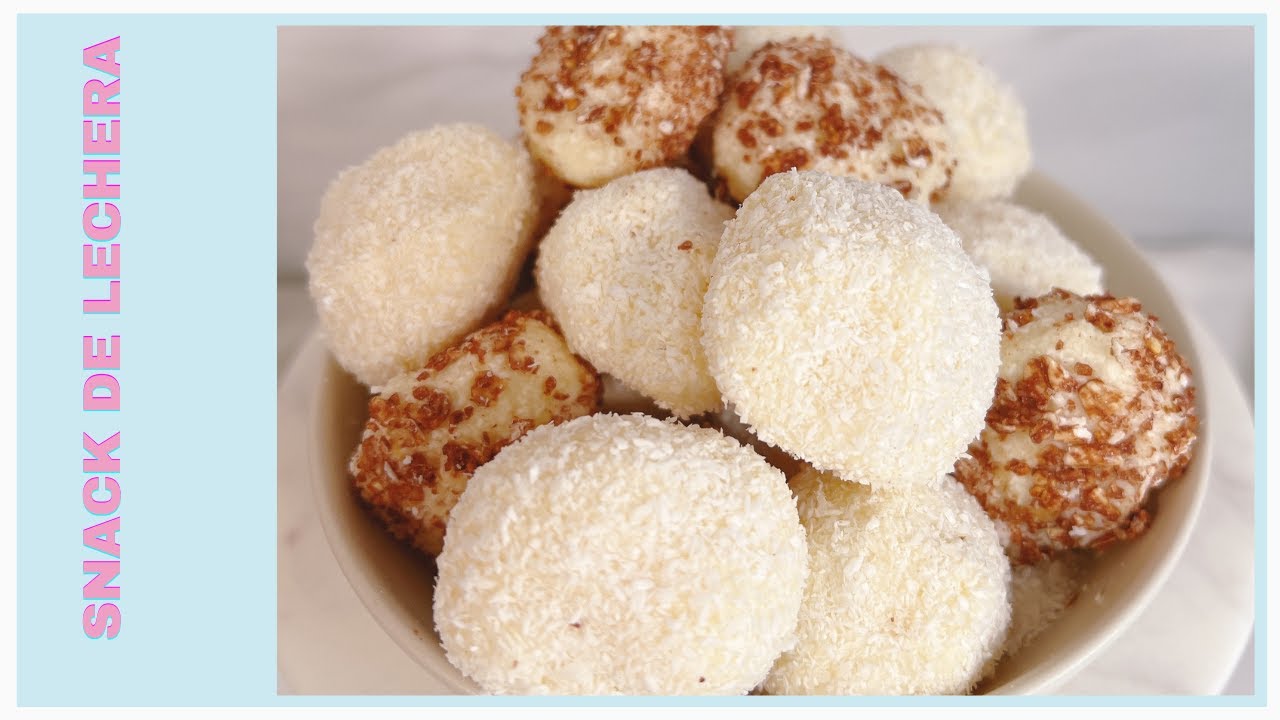 SNACK BOLAS de COCO CON LECHERA - YouTube