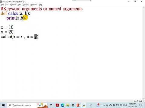 Keyword Arguments - YouTube
