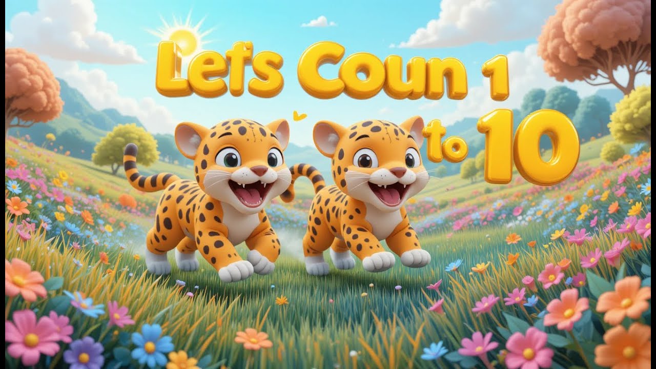 Jaguar Counting Song | Learn Numbers 1 to 10 with Jungle Jaguars | Fun ...