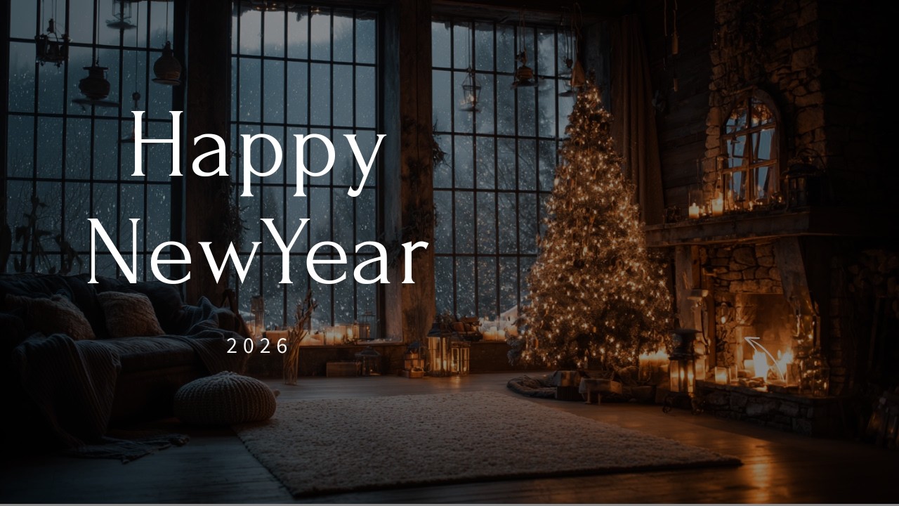 ️ 🔥 4K New Year Fireplace Sound for Relaxation - Relaxing new Year ...