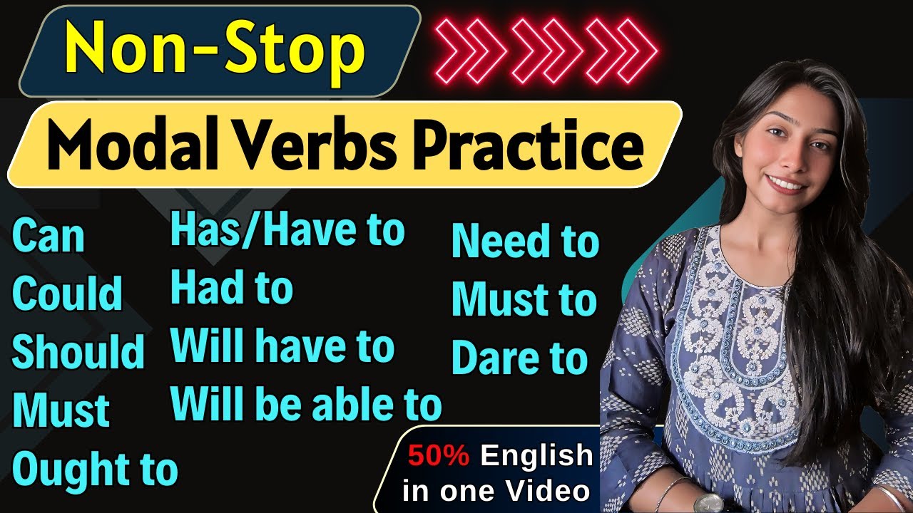 All Modal Verbs in English | Daily use Modal Verbs Practice | English ...