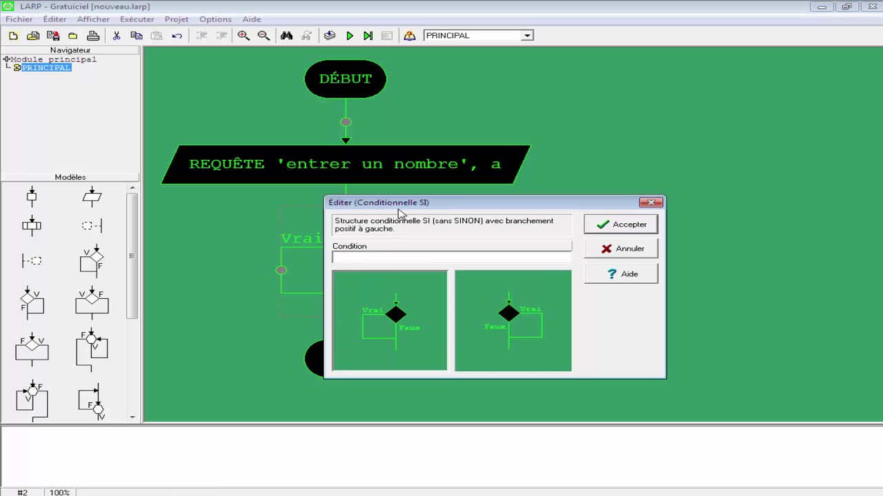 PARTIE 3 (conditionnelle SI) ALGORITHME | ORGANIGRAMME - YouTube