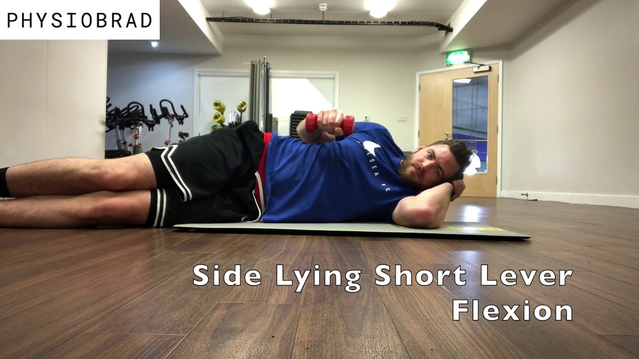 Side Lying Short Lever Flexion - YouTube