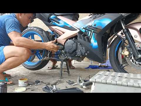 YAMAHA SNIPER 150 V2 RCB V7 SHIFTER INSTALLATION. - YouTube