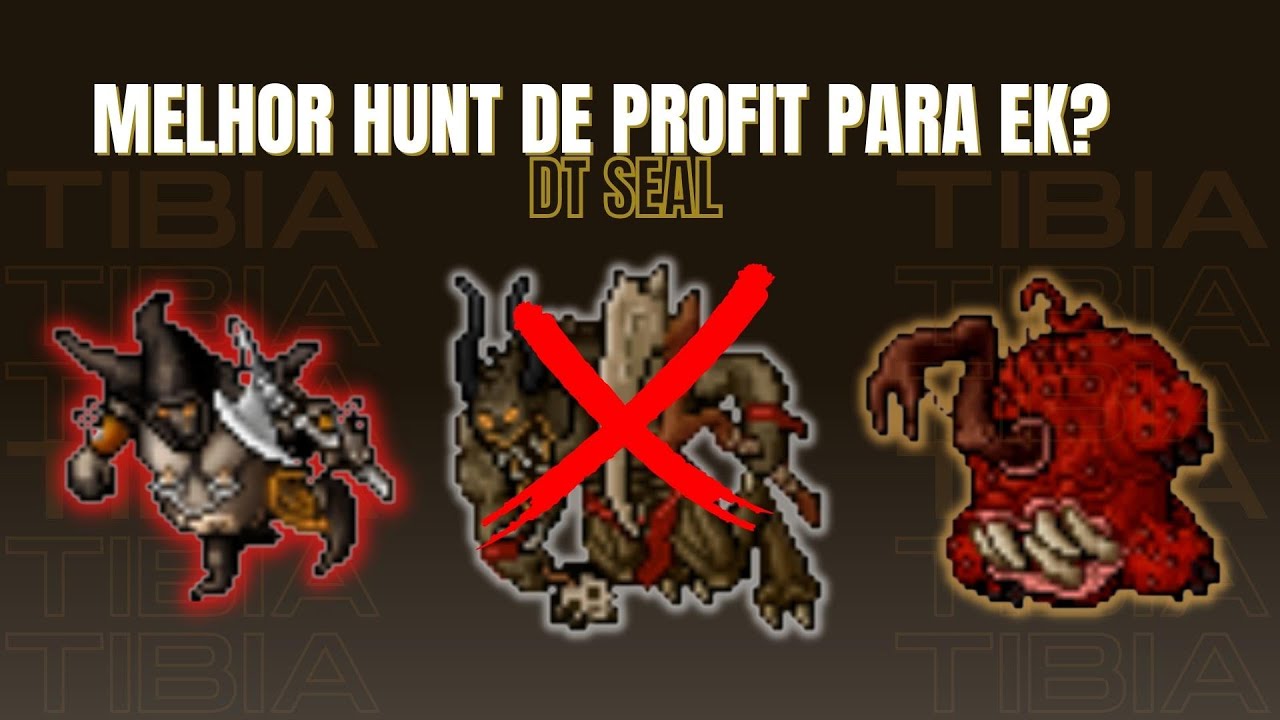 TIBIA - EK HUNT SOLO DT SEAL 700+ [TUTORIAL COMPLETO] - YouTube