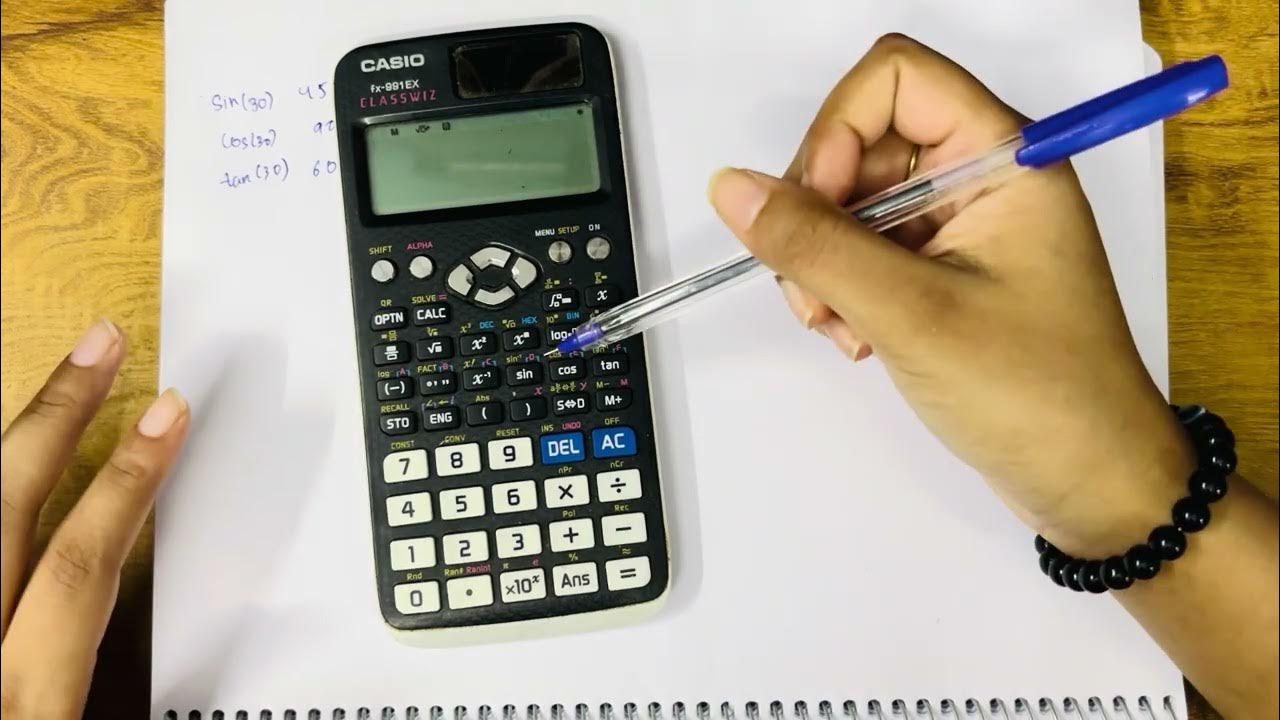 Trigonometric functions using CASIO FX-991EX - YouTube