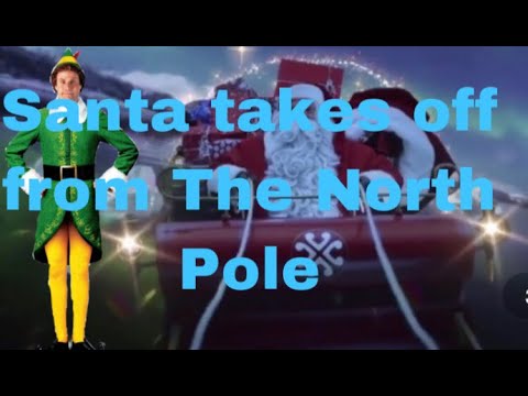 Santa Clause leaving The North Pole on the 24th of December 2021 - YouTube