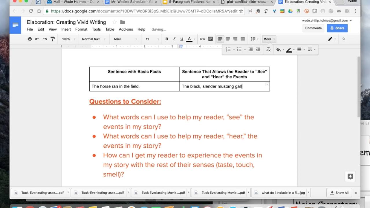 Elaboration-Creating Vivid Writing - YouTube