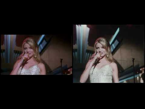 The Mask Tina Singing Scene Bluray vs 35mm Open Matte Comparison