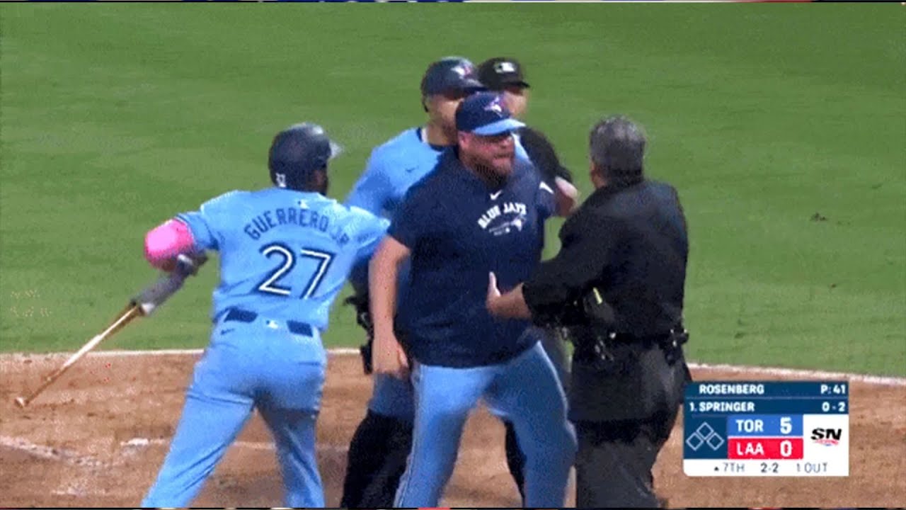 Blue Jays' George Springer screams at umpire after ejection, needs to ...