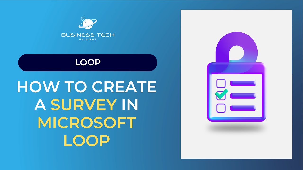 How to create a SURVEY in Microsoft Loop! - YouTube