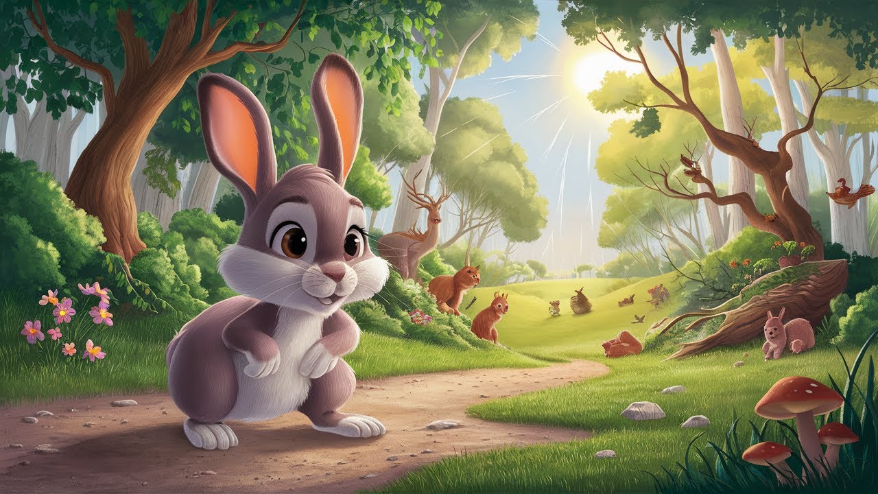 The Brave Little Bunny and the Friendship Parade| Bedtime story| Kids ...