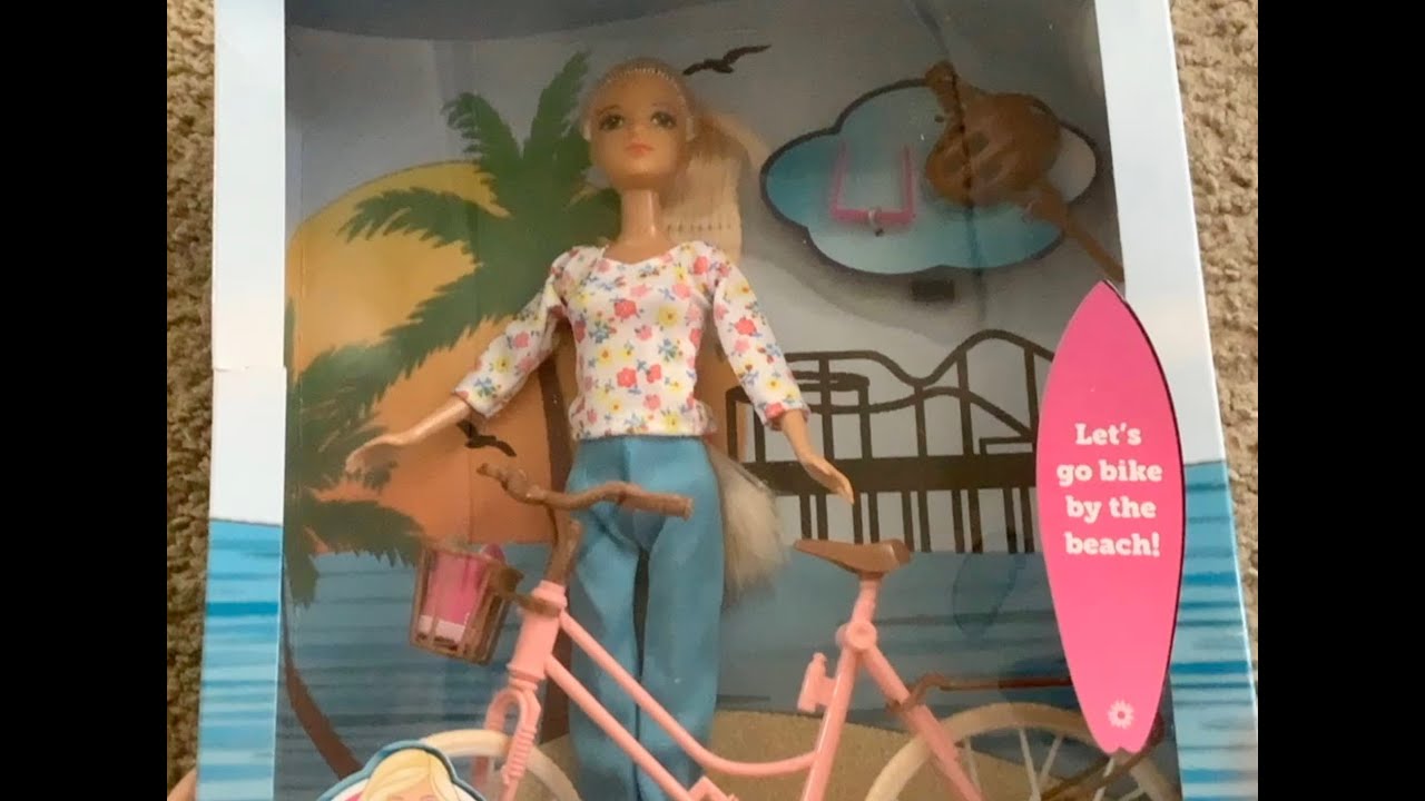 Barbie Unboxing Review [SOPHIE DOLL] Boardwalk Biking - YouTube