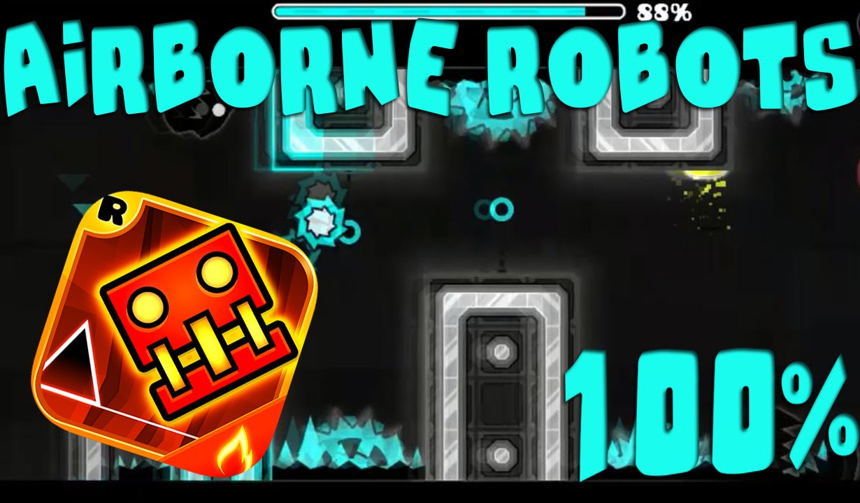 airborne robots 100% geometry dash meltdown - YouTube
