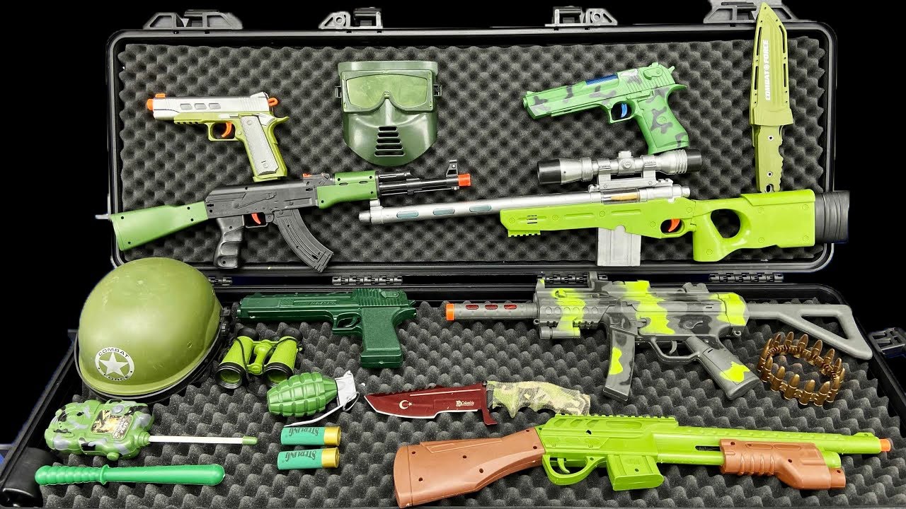 Military Chest - Green Camouflage Military Rifles - Special Military ...