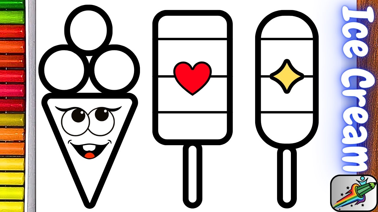 How To Draw Ice Cream | cute ice cream drawing - YouTube