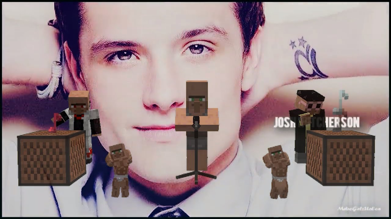 Josh Hutcherson Whistle Minecraft Villager cover Note block - YouTube